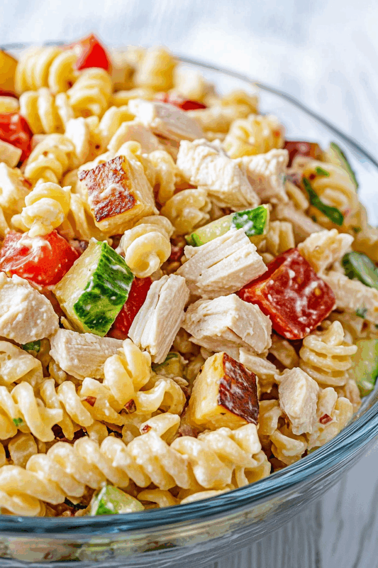 Chicken Club Pasta Salad