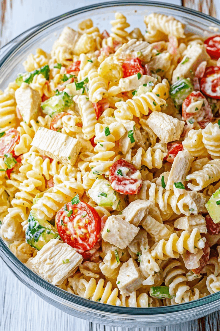 Chicken Club Pasta Salad