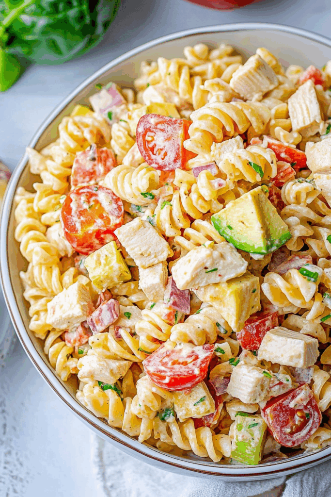 Chicken Club Pasta Salad