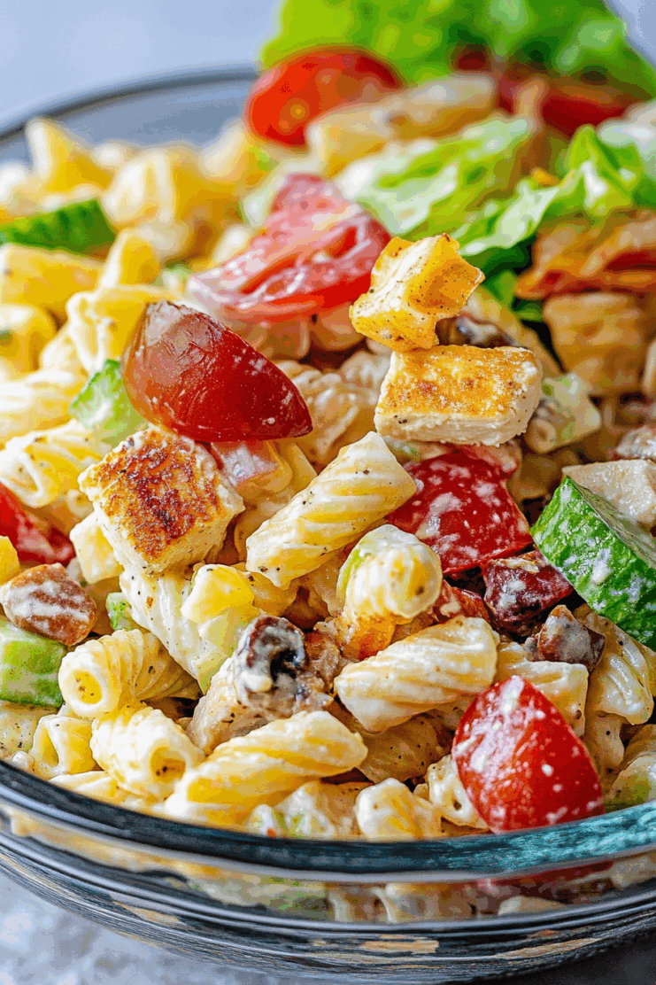 Chicken Club Pasta Salad