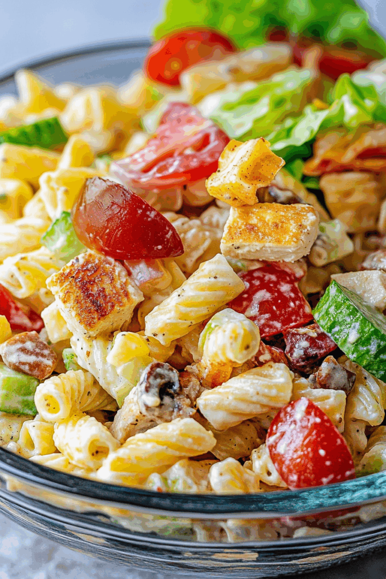 Chicken Club Pasta Salad