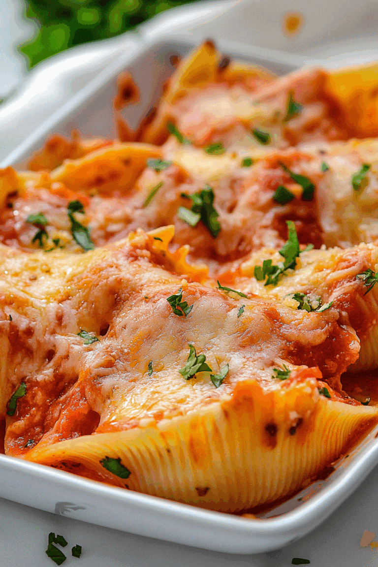 Chicken Parm Stuffed Shells