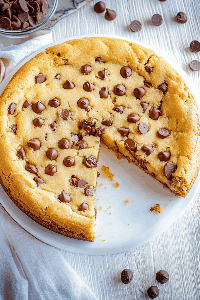 Chocolate Chip Cookie Pizza