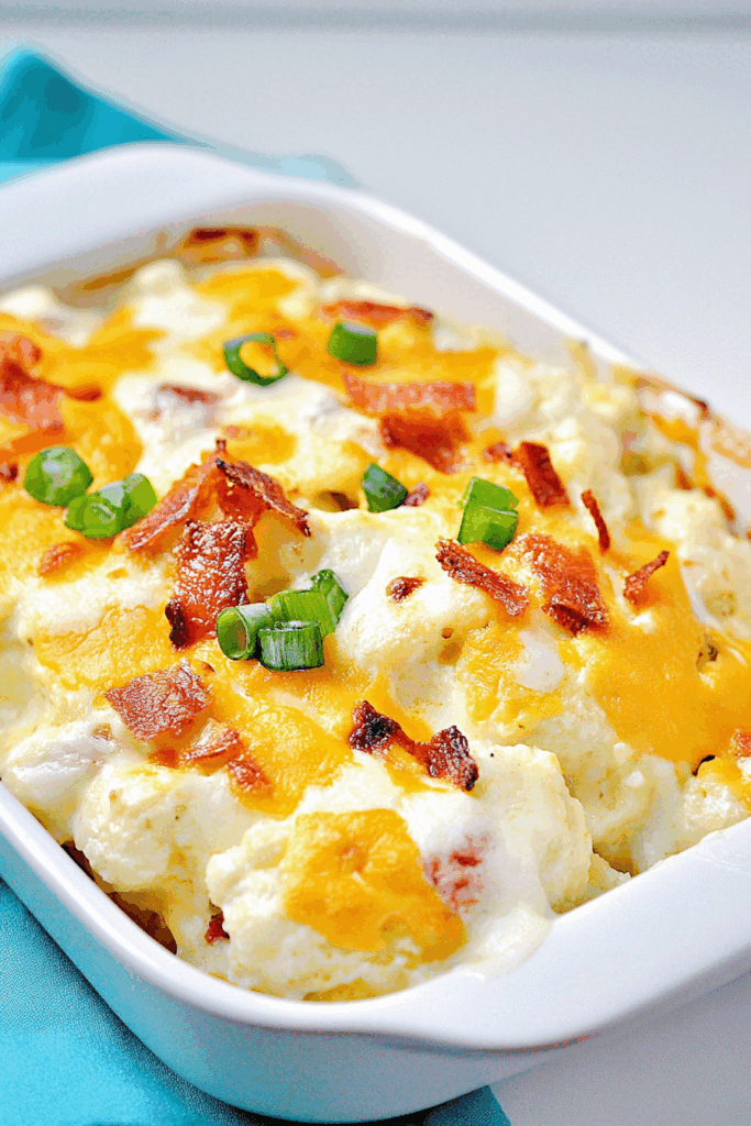 Creamy Loaded Cauliflower Bake