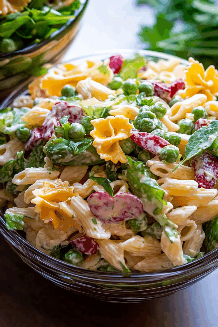 Layered Spring Pasta Salad