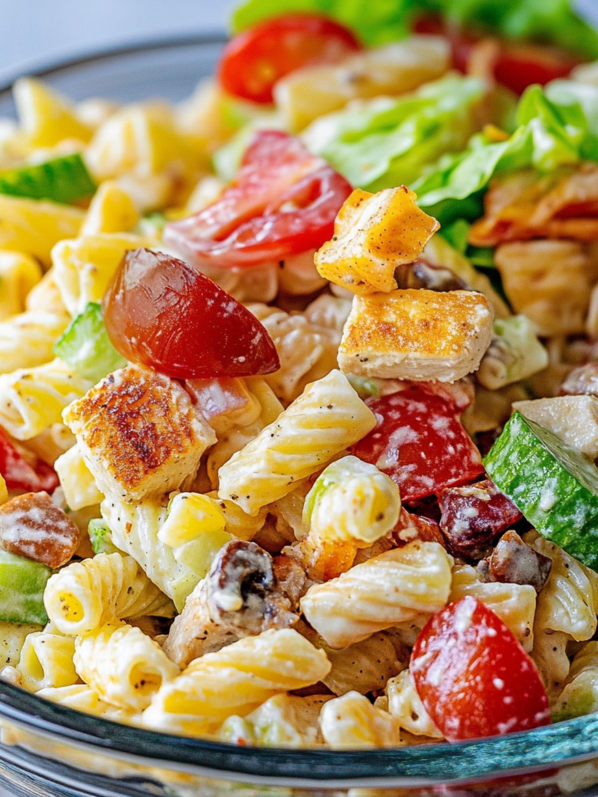 Chicken Club Pasta Salad