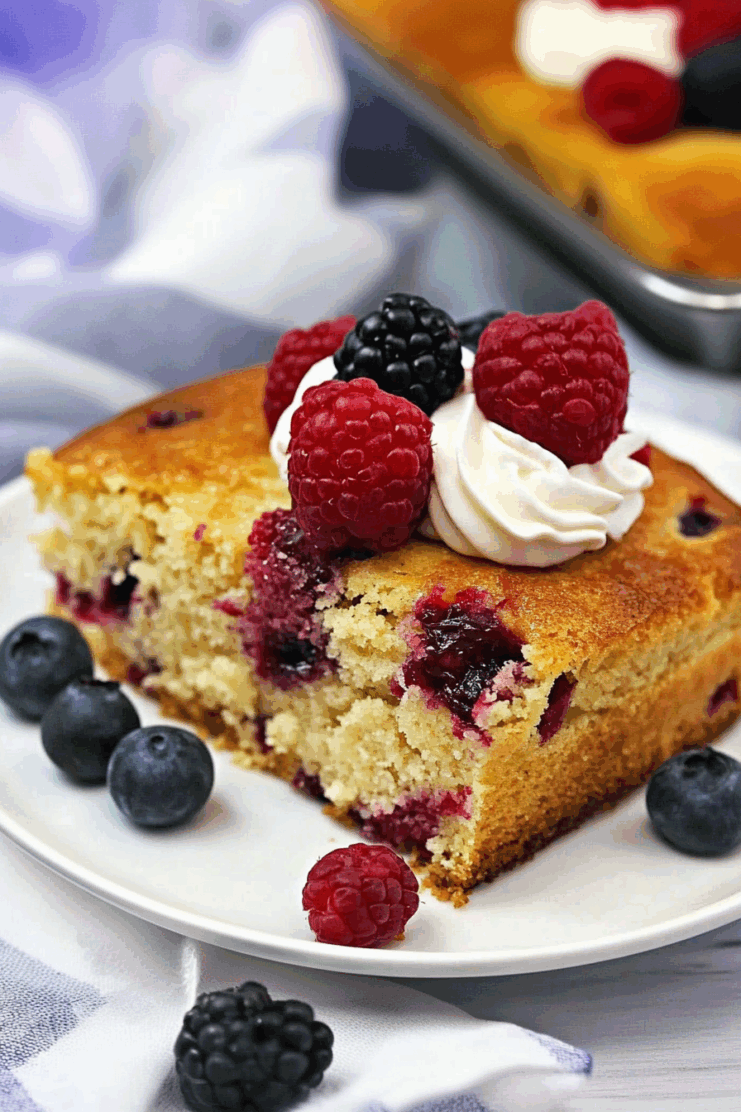 Berry Cornbread Coffee Cake Recipe