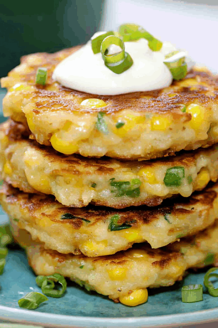 Pan Fried Corn Fritters Recipe