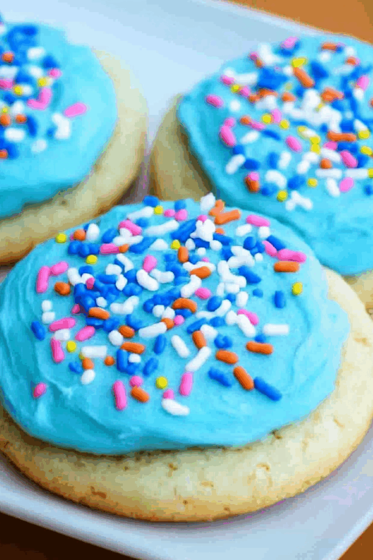 Soft Lofthouse Cookies with Frosting