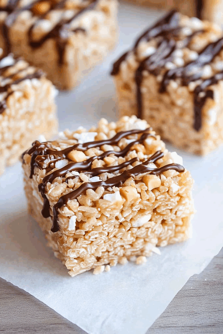 Toasted Coconut Rice Krispies Treats