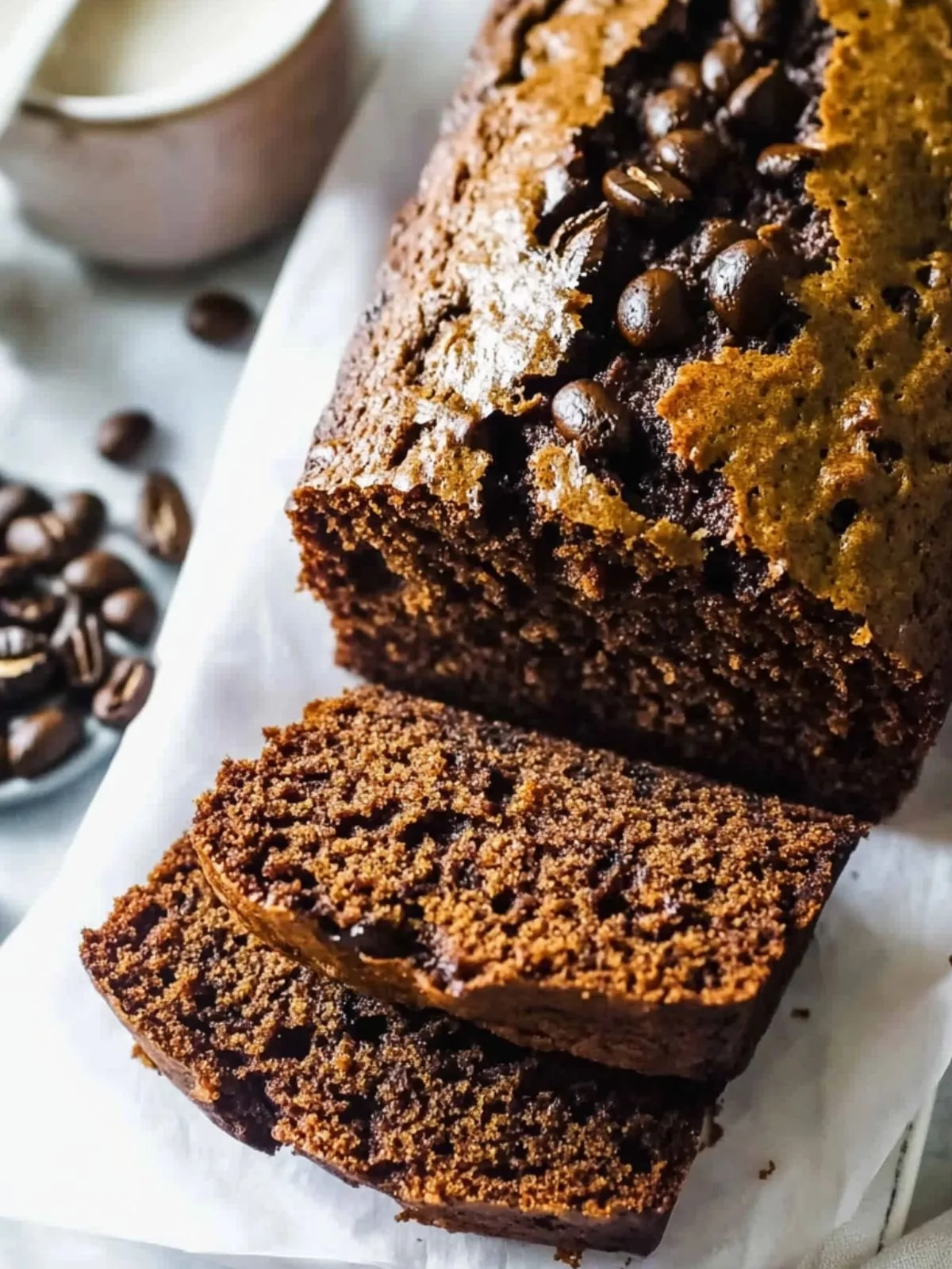 Banana Espresso Chocolate Chip Bread