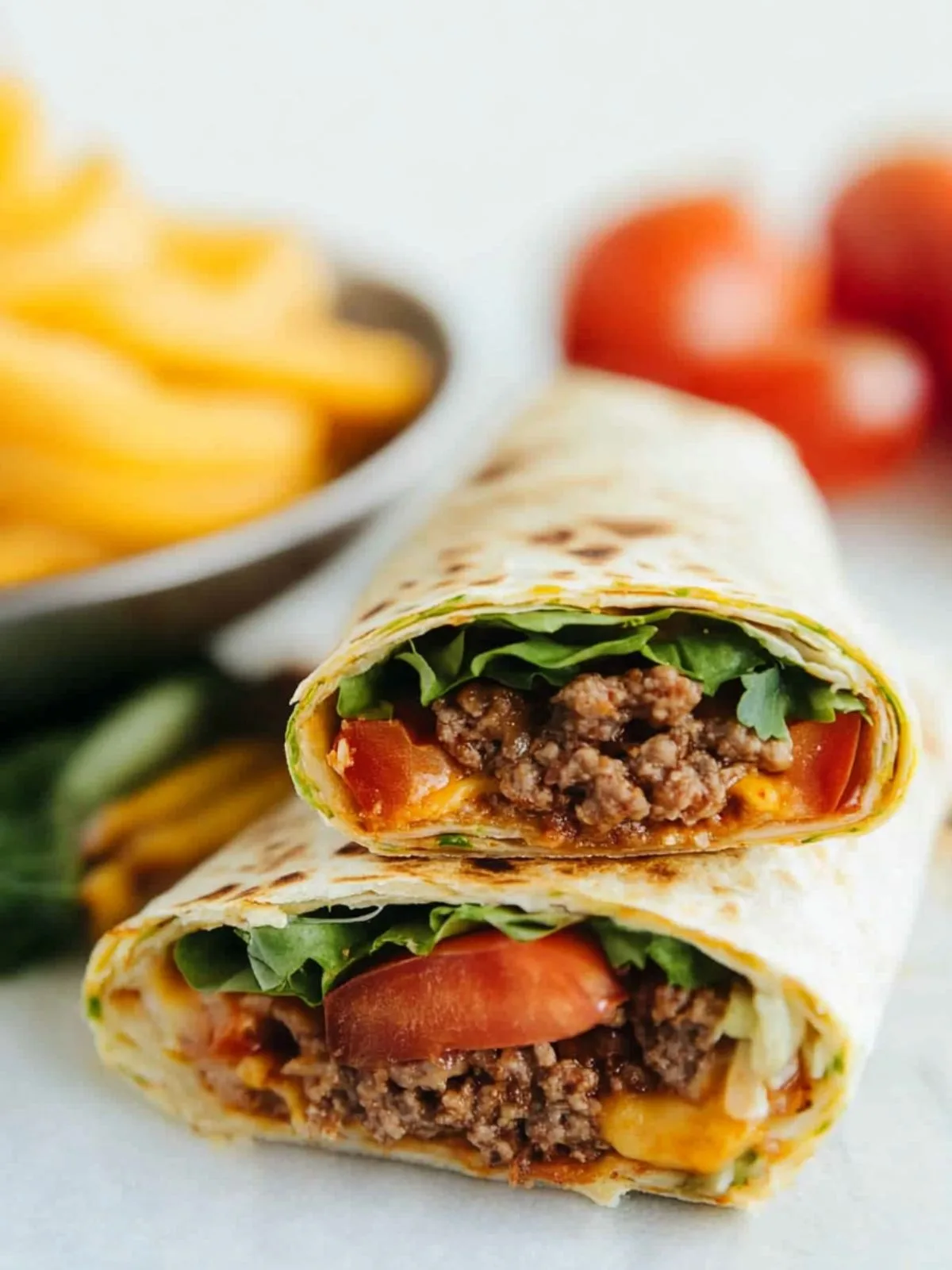 Grilled Cheeseburger Wraps