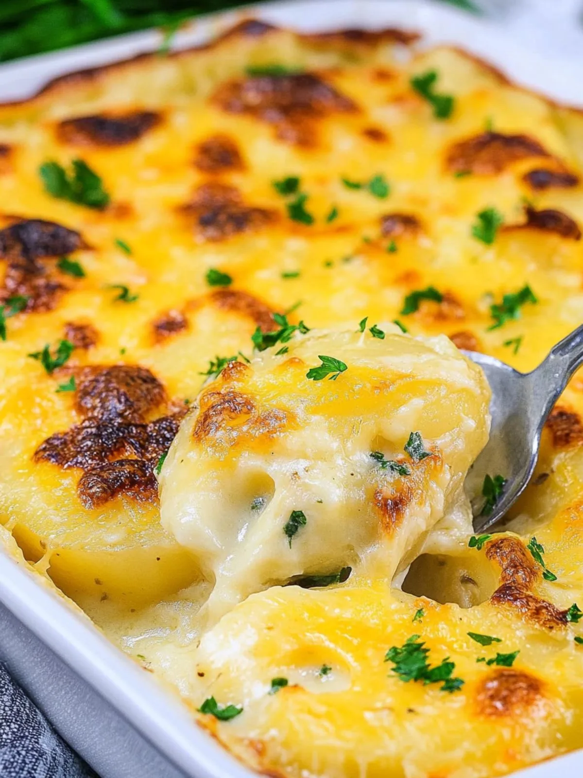Scalloped Potatoes with Three Cheeses