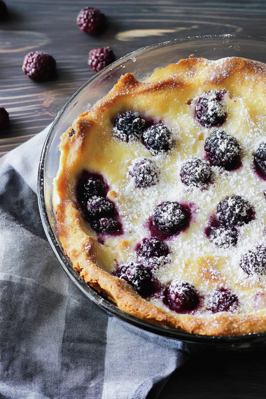 Easy Homemade Blackberry Clafoutis Recipe