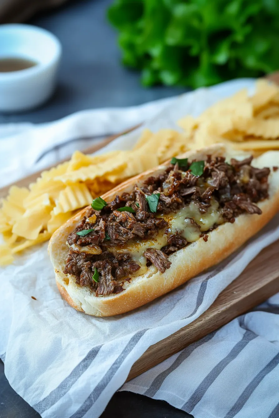 Philly Cheese Steak Cheesy Bread