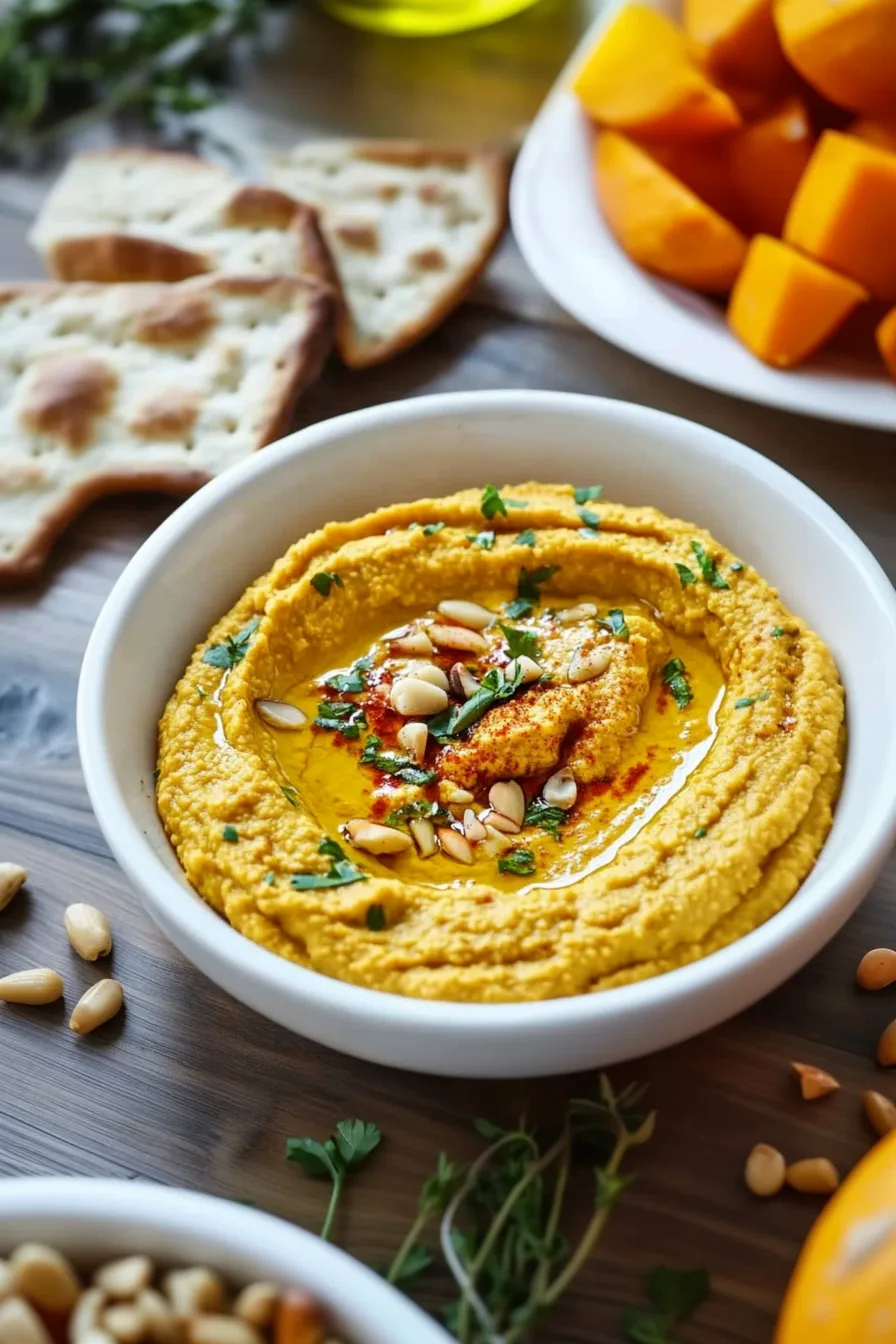 Roasted Pumpkin Hummus Recipe