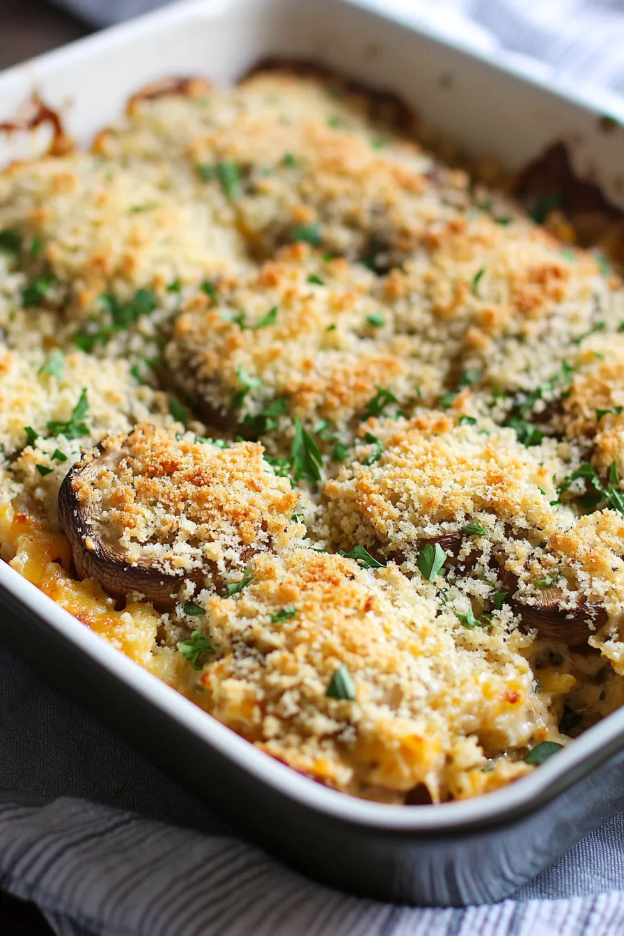 Stuffed Mushroom Casserole Recipe