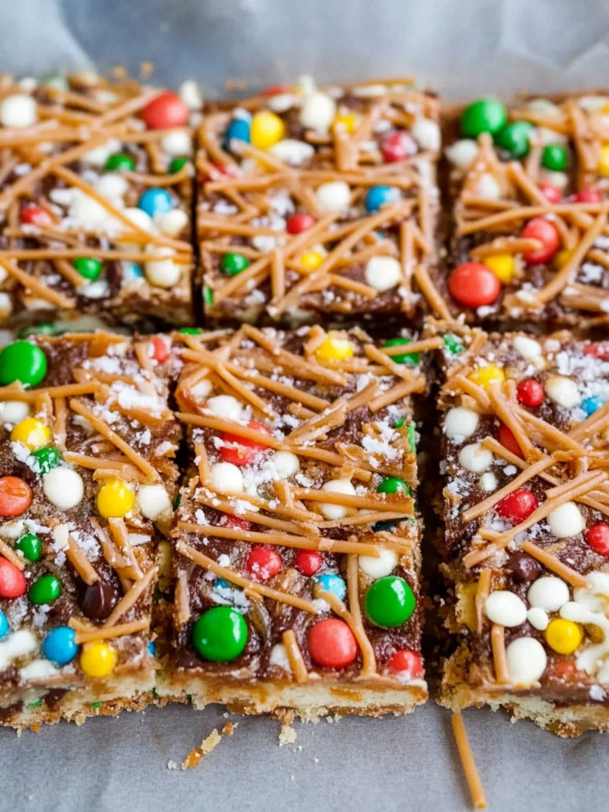 Elf Spaghetti Cookie Bars Recipe