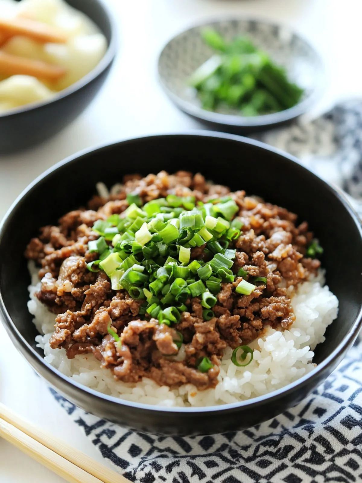Ginger Ground Beef Donburi Recipe