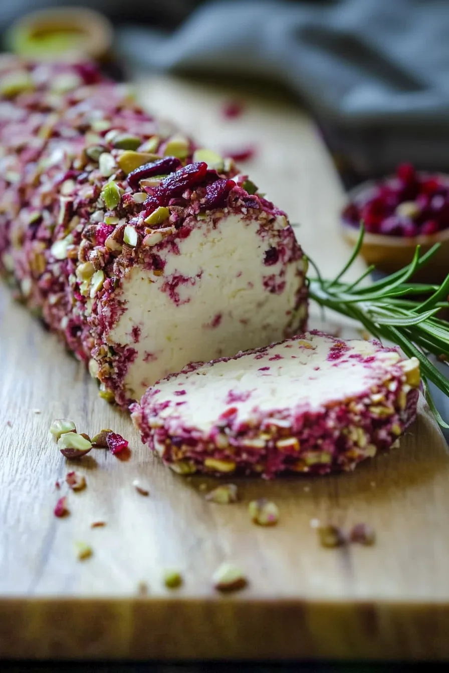 Cranberry Pistachio Cheese Log Recipe