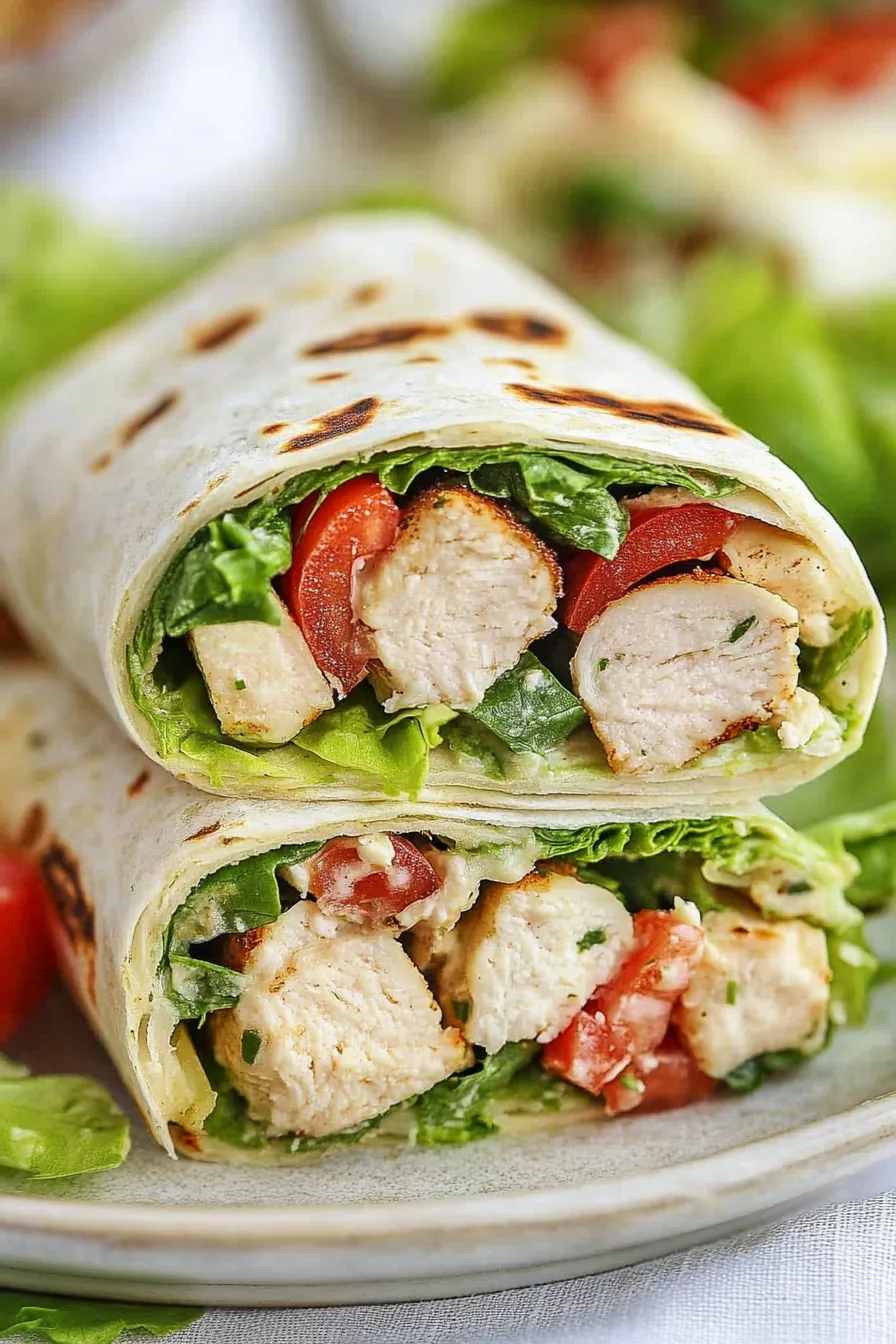 Chicken Caesar Salad Wrap