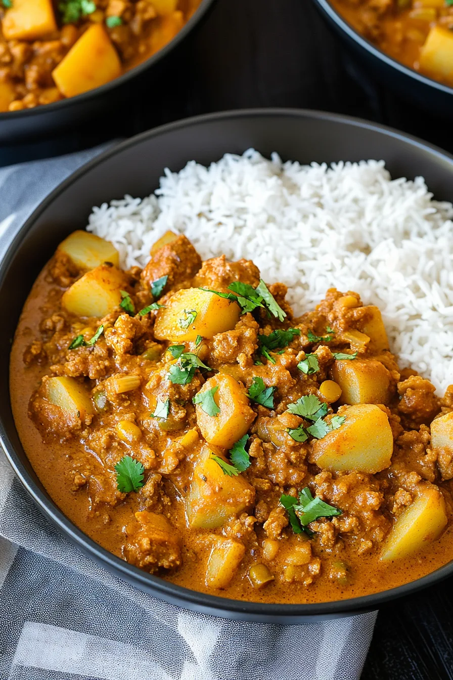 Easy Curried Ground Turkey
