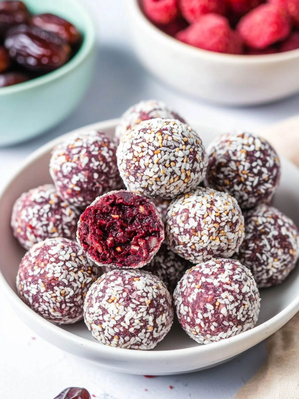 Raspberry Bliss Balls